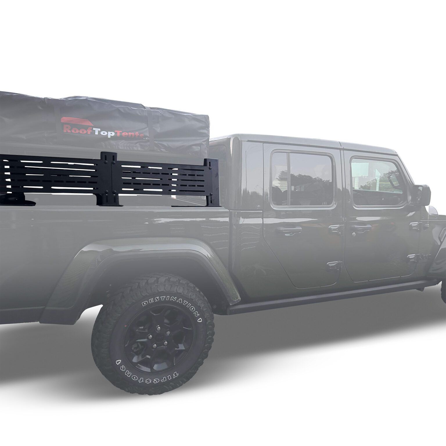 Jeep Gladiator Bed Rack, Full-Length Overland Rack for Gear & Roof ...