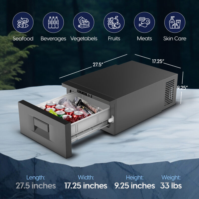 21L Portable Drawer Fridge Compact AC/DC Cooler - Kermode Overland ...